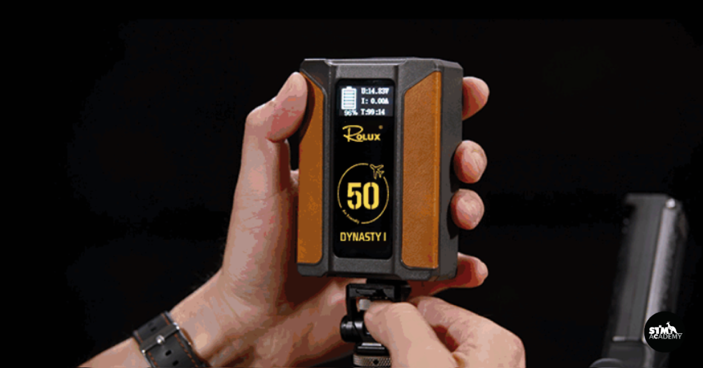 Rolux Dynasty 50S แบต USB C V Mount Battery คู่กระเป๋าช่างภาพ | STM Academy